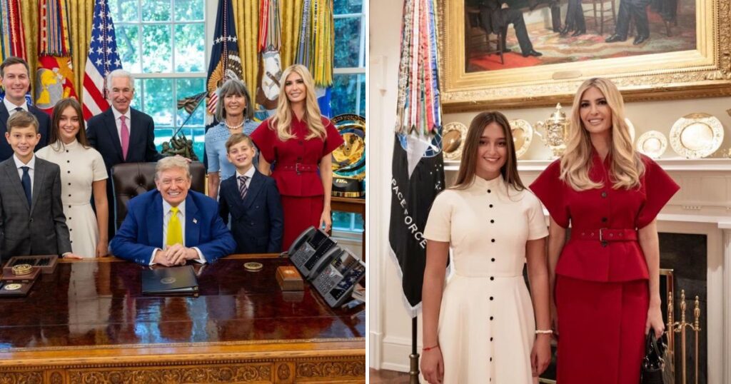 Ivanka Trump shines again as her 13-year-old daughter, Arabella, dons a ...
