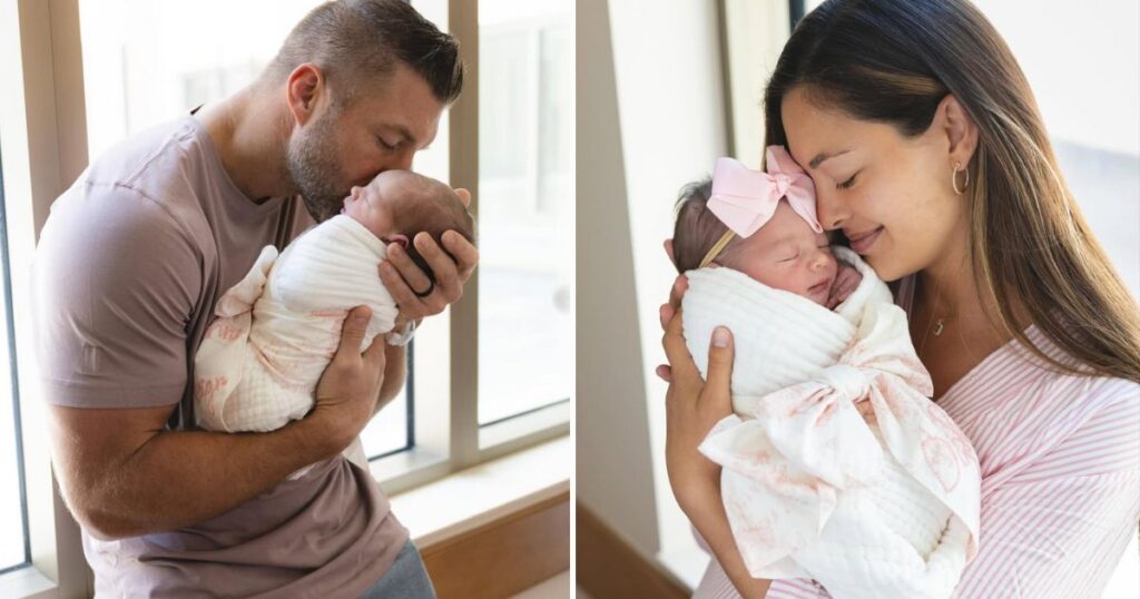 Tim Tebow and his Miss Universe wife announce the arrival of their baby ...